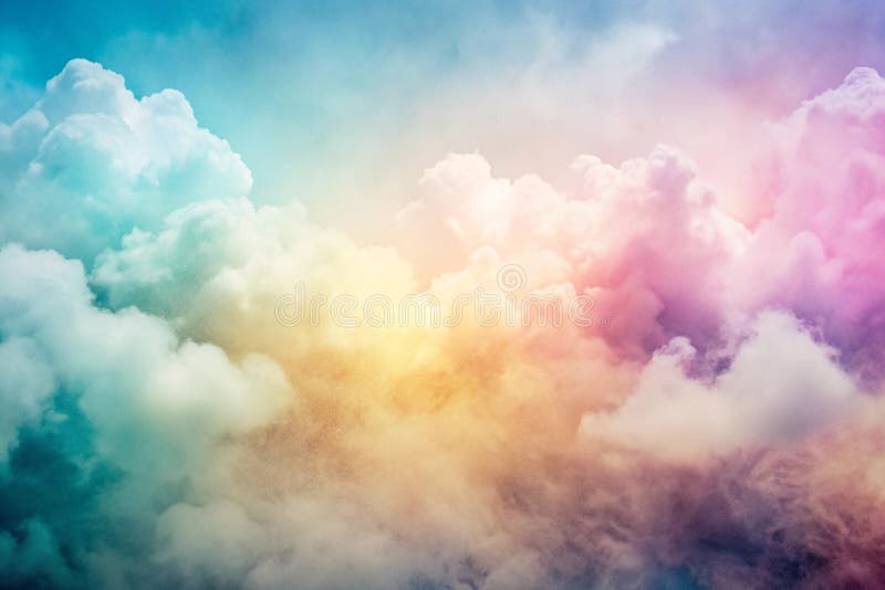 An Abstraction of Fog and Clouds on a Textured Background with a Pastel ...