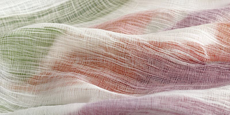 Soft Pastel Colored Gauze Fabric Texture Close Up Shot Draped Fabric ...