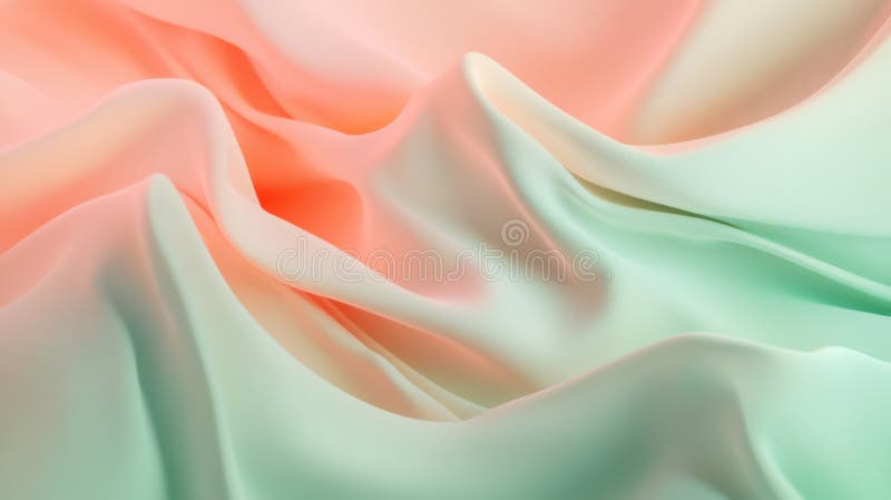 Soft Pastel Colored Silk Fabric with Gentle Waves and Smooth Texture ...
