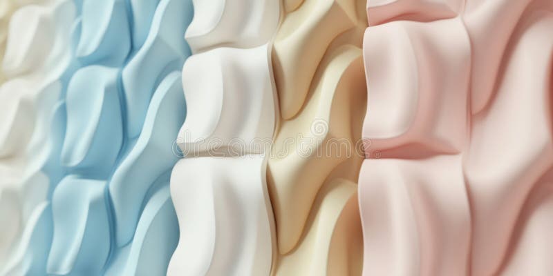 Soft Pastel Colored Wavy Structures Creating a Mesmerizing and Seamless ...