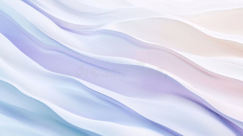 Soft Pastel Colors Blend Seamlessly in a Mesmerizing Display of Flowing Abstract Waves, Creating ...