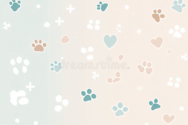 Minimalist Veterinary Background Design Featuring Soft Pastel Colors ...