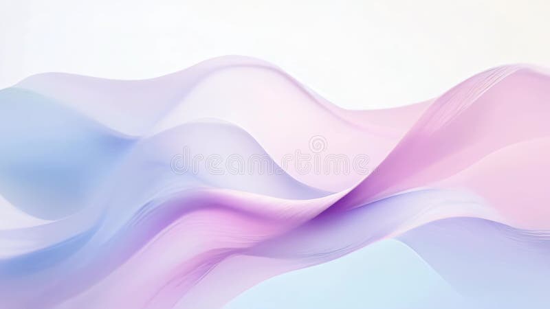 Colorful Waves Flow Smoothly in a Serene Abstract Design Background ...