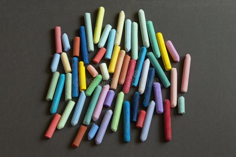 Soft pastel crayons stock image. Image of creativity - 95716763