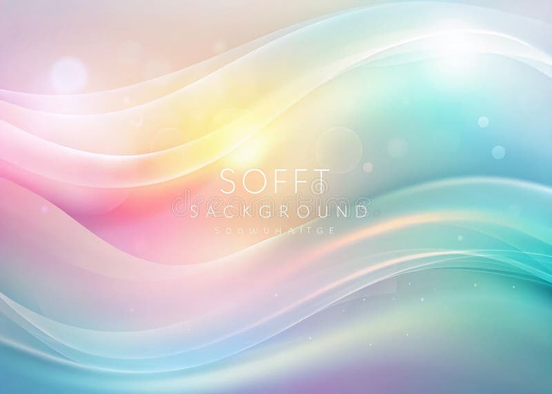 Soft Pastel Curve Abstract Background a Modern Gradient Wallpaper for ...