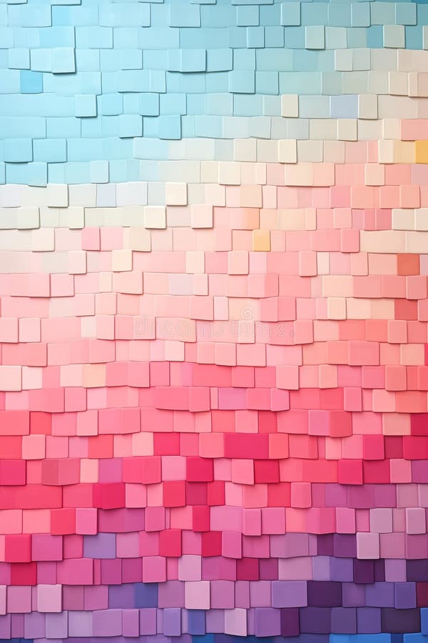 Soft Pastel Dreams: a Layered Rectangular Piece of Pink Wallpape Stock ...