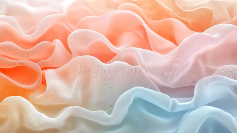 Soft Pastel Fabric Texture Background with Draped Waves Stock ...