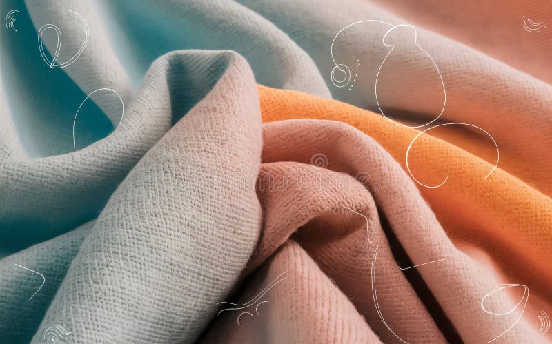 Soft Pastel Fabric Texture, Draped Woolen Textile Good Resolution Stock ...