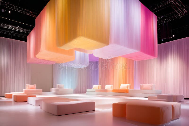 Soft Pastel Fabrics Create a Dreamy, Modern Interior Design with ...