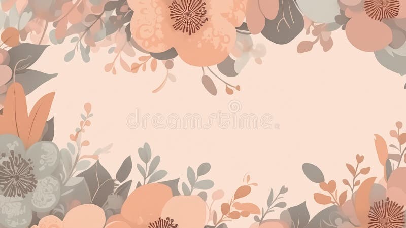 Soft Pastel Floral Border Adds Elegance, Charm, and Tranquility ...