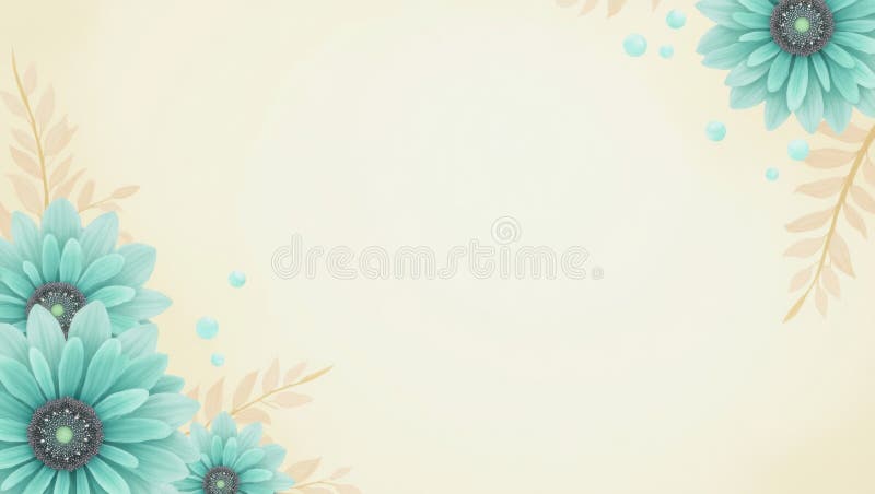 Pastel Flower Background with Empty Copyspace for Creative Designs ...