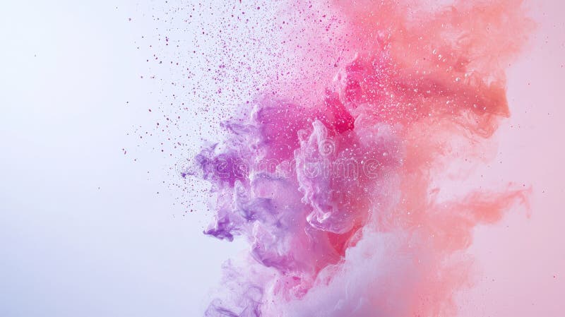 Soft Pastel Gradient Abstract Background with Dynamic Ink Explosion ...
