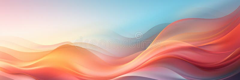 Soft Pastel Gradient Background with a Touch of Gold Stock Illustration ...