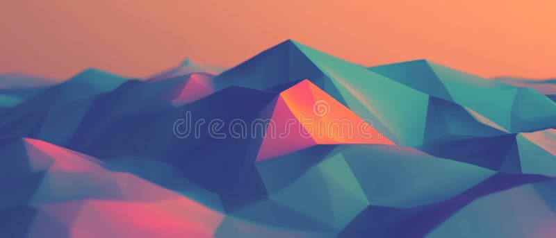 Soft Pastel Gradient Overlay Texture with Abstract Mountain Shapes and ...