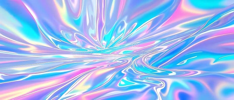 Soft Pastel Holographic Abstract with Subtle Glow Stock Image - Image ...