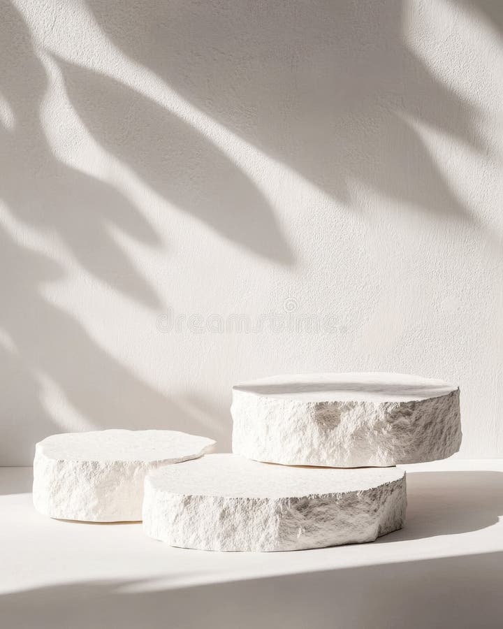 Soft Pastel Lighting Highlights Stone-textured Platforms for Eco ...