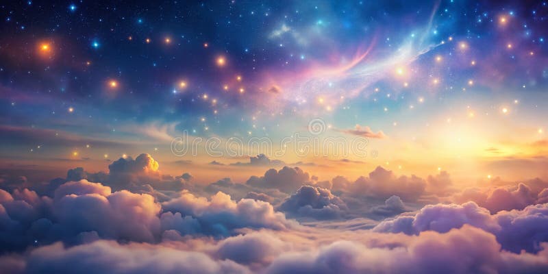 Soft Pastel Night Sky Background a Dreamy Canvas for Your Text Overlay ...