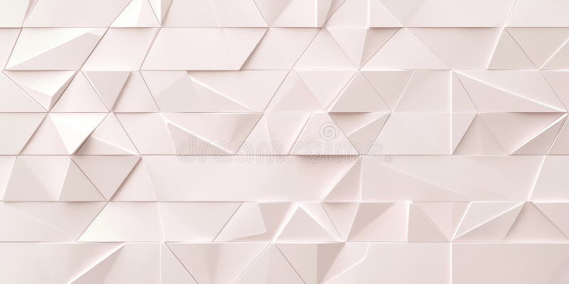 Soft Pastel Pink Background with a Futuristic Triangular Block Structure. the 3D Tile Pattern on ...