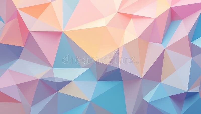 Pastel Polygon Background Abstract Art Design Stock Illustration ...