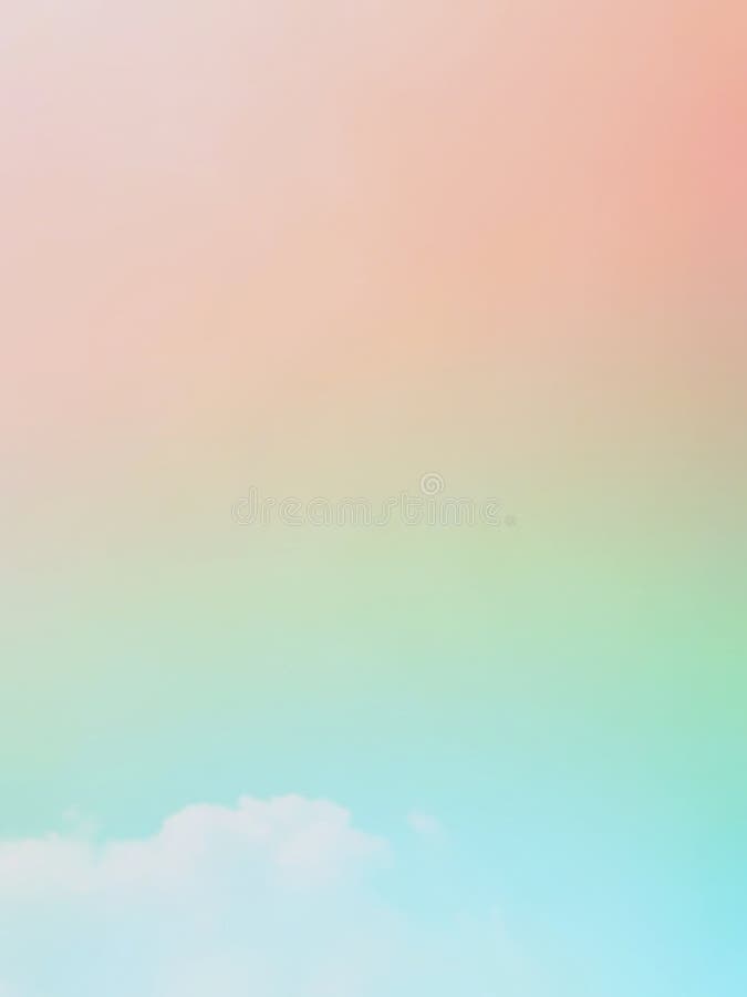 Soft Pastel Rainbow Gradient Background with a Dreamy Stock Image ...