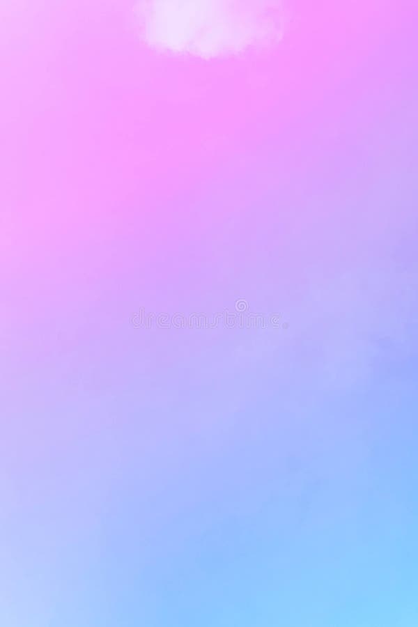 Soft Pastel Rainbow Sky and Cloud Background Subtle Stock Photo - Image ...