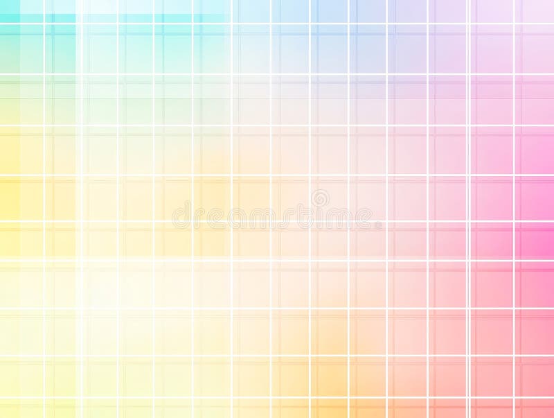 Soft Pastel Rainbow Grid with Subtle Gradients Fills a Seamless Pattern ...