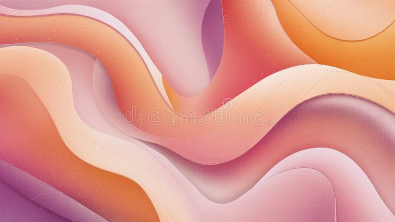 Soft Pastel Shapes with Wavy Contours and Minimal Dot Patterns Stock ...