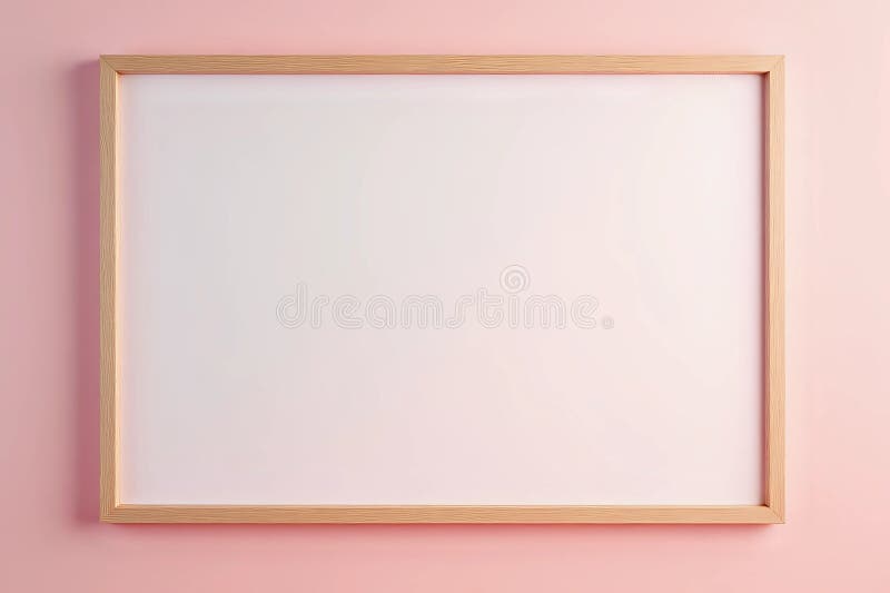 A Soft, Pastel-toned Photo of a Blank Menu Board on a Pastel Pink Wall ...