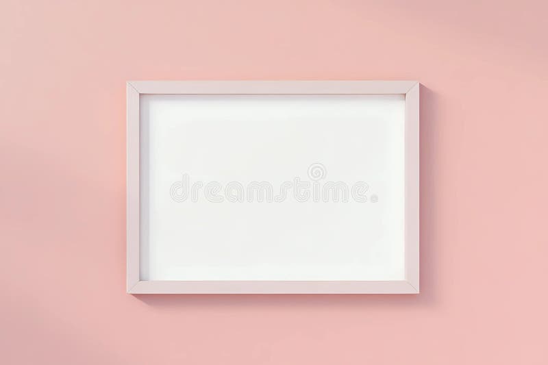 A Soft, Pastel-toned Photo of a Blank Menu Board on a Pastel Pink Wall ...