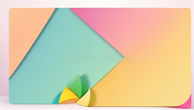 Soft Pastel Tones in Abstract PowerPoint Background Stock Illustration ...
