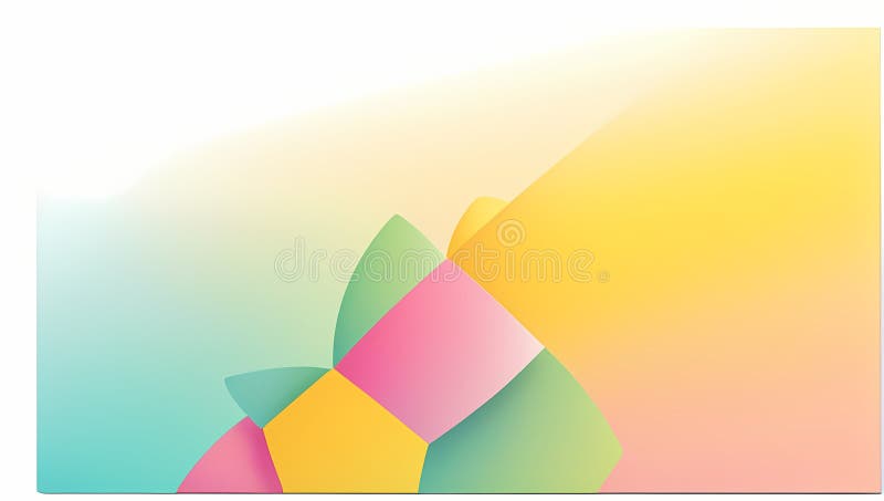 Soft Pastel Tones in Abstract PowerPoint Background Stock Illustration ...