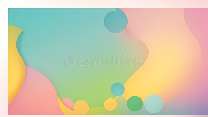 Soft Pastel Tones in Abstract PowerPoint Background Stock Illustration ...