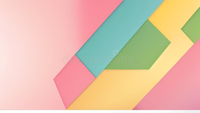 Soft Pastel Tones in Abstract PowerPoint Background Stock Illustration ...