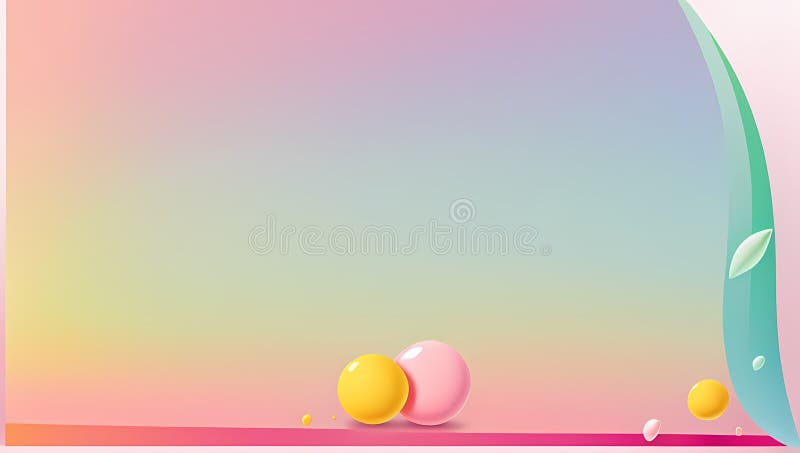Soft Pastel Tones in Abstract PowerPoint Background Stock Illustration ...