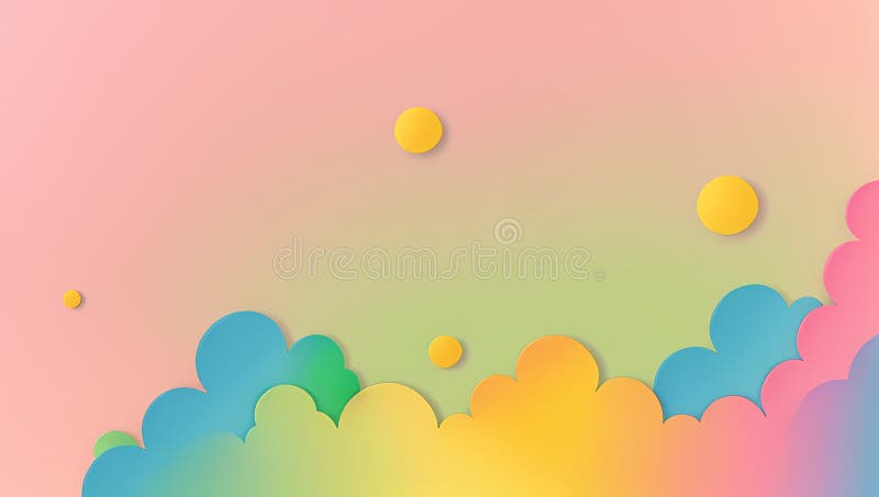 Soft Pastel Tones in Abstract PowerPoint Background Stock Illustration ...