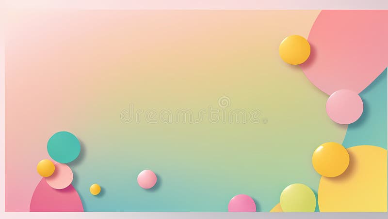 Soft Pastel Tones in Abstract PowerPoint Background Stock Illustration ...