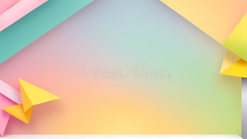Soft Pastel Tones in Abstract PowerPoint Background Stock Illustration ...