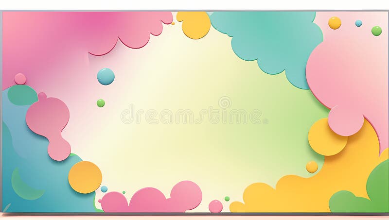 Soft Pastel Tones in Abstract PowerPoint Background Stock Illustration ...