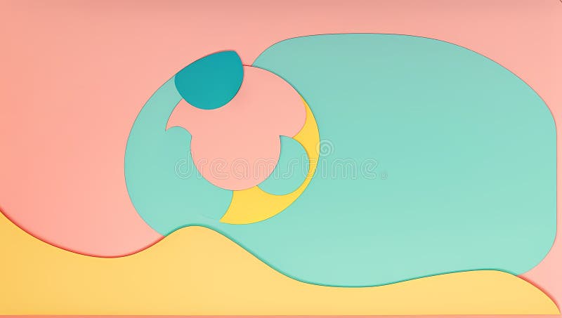 Soft Pastel Tones in Abstract PowerPoint Background Stock Illustration ...