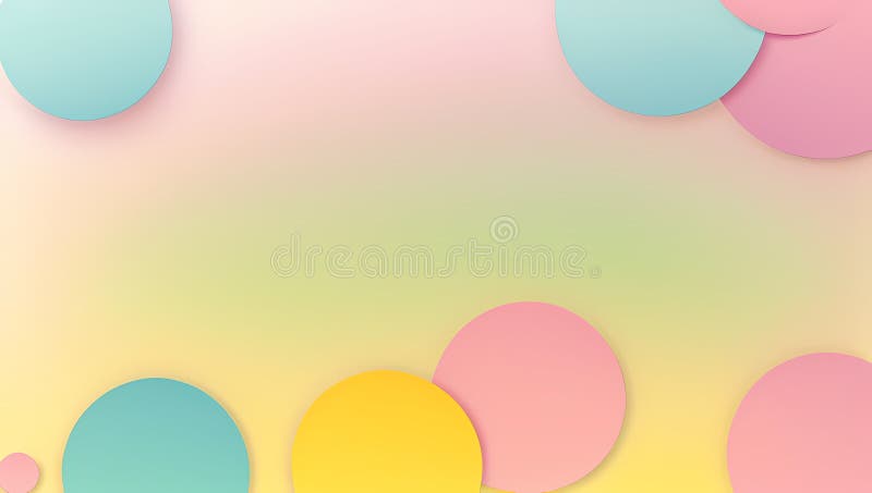 Soft Pastel Tones in Abstract PowerPoint Background Stock Illustration ...
