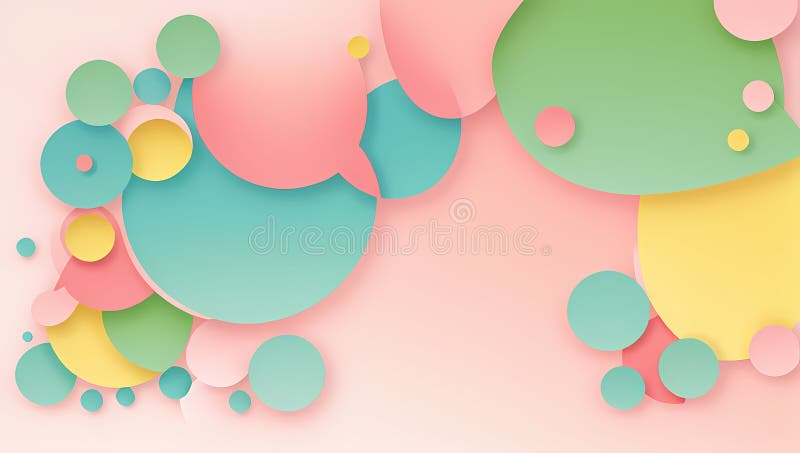 Soft Pastel Tones in Abstract PowerPoint Background Stock Illustration ...
