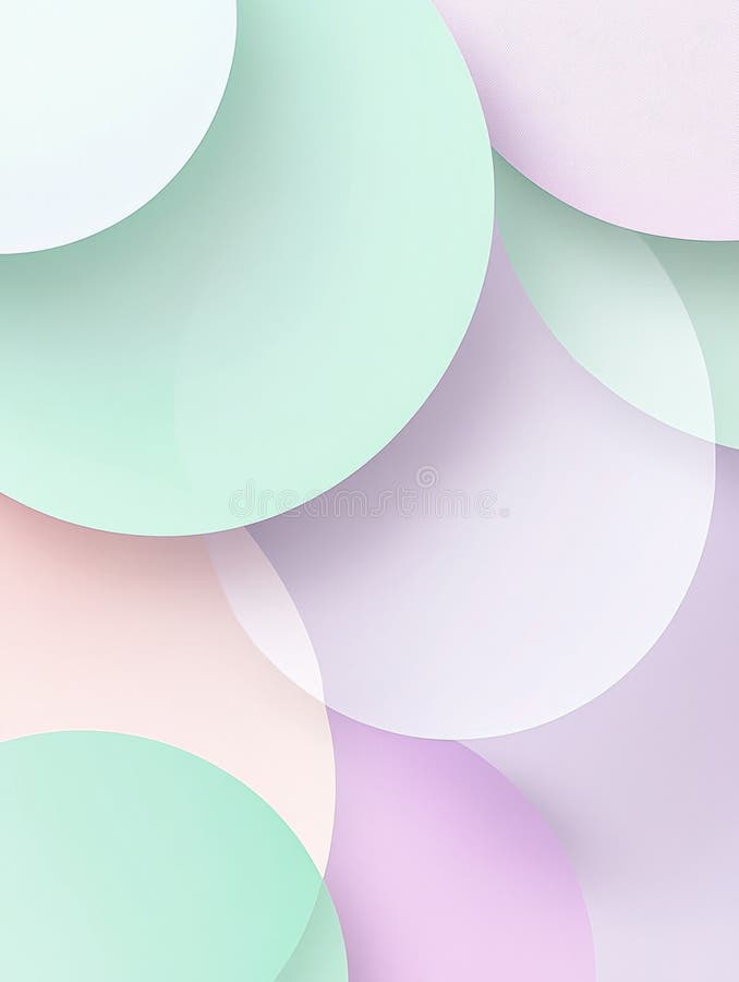 Overlapping Semi Transparent Circles in Pastel Colors with Ample Space ...