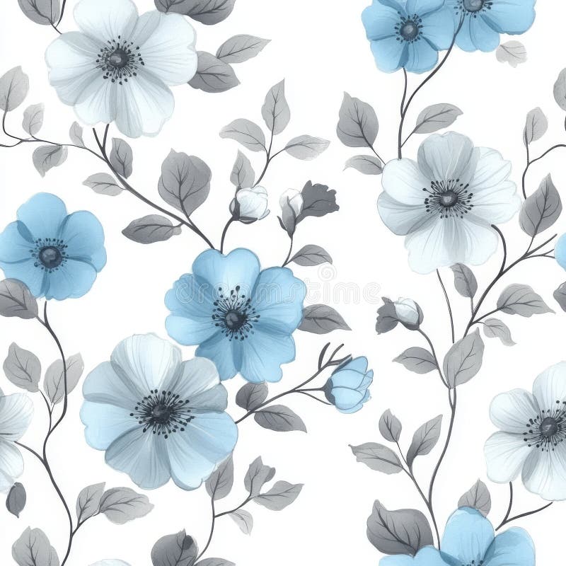 Soft Pastel Watercolor Floral Seamless Pattern, Perfect for Decoration ...