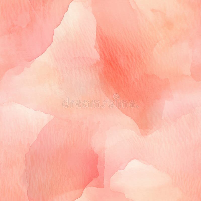 Soft Pastel Watercolor Wash Coral Texture Stock Illustration ...