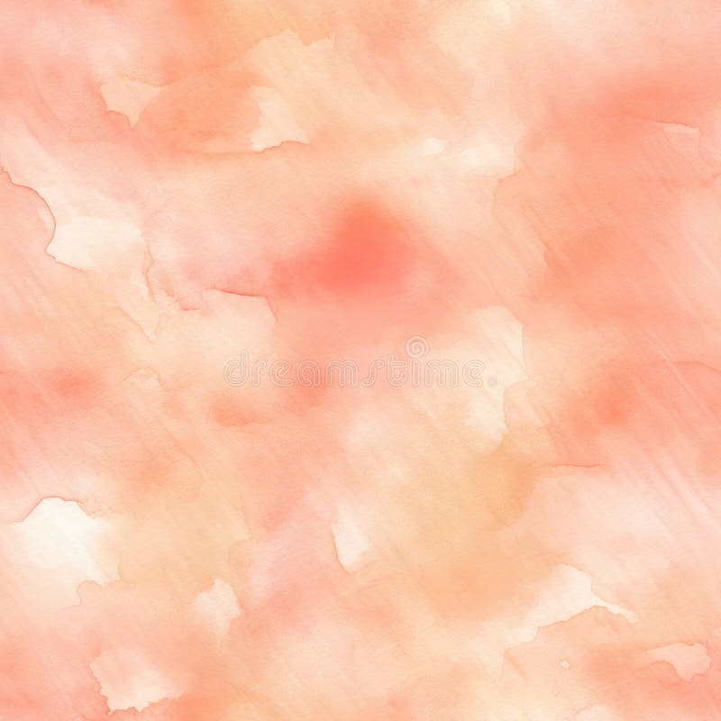 Soft Pastel Watercolor Wash Coral Texture Stock Illustration ...