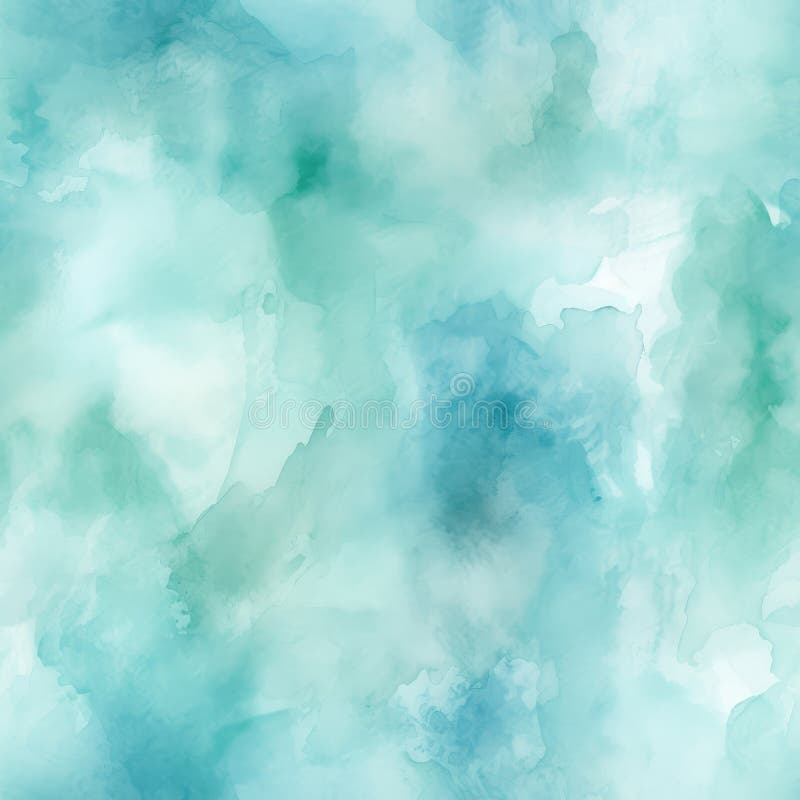 Soft Pastel Watercolor Wash Teal Texture Stock Illustration ...