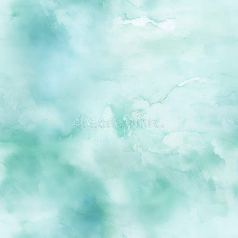 Soft Pastel Watercolor Wash Teal Texture Stock Illustration ...