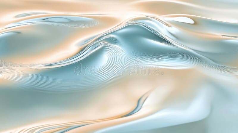 Soft Pastel Waves Flow Gently Stock Image - Image of visual, beauty ...