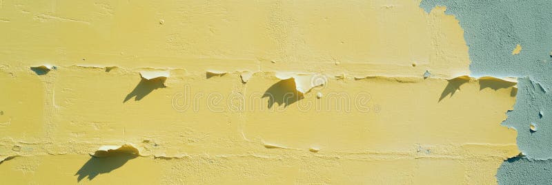 Soft Pastel Yellow Wall Texture with Subtle Grunge and Peeling Paint ...