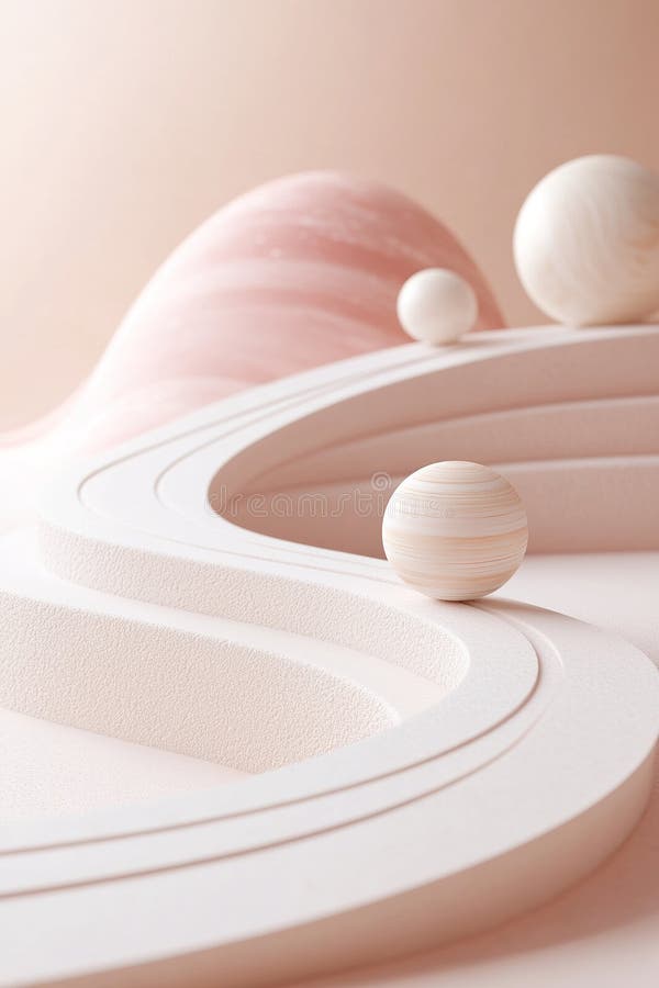 A Soft Pathway Meanders through Abstract Shapes and Spheres in Gentle ...